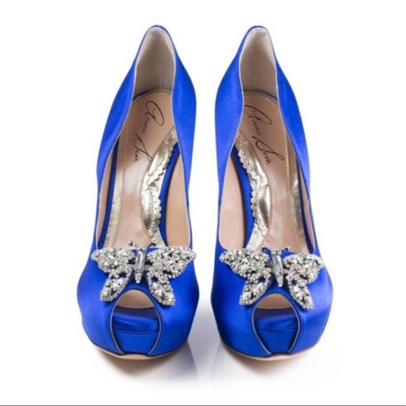 Aruna Seth | Shoes | Aruna Seth Farfalle Cobalt Bridal Shoes | Poshmark